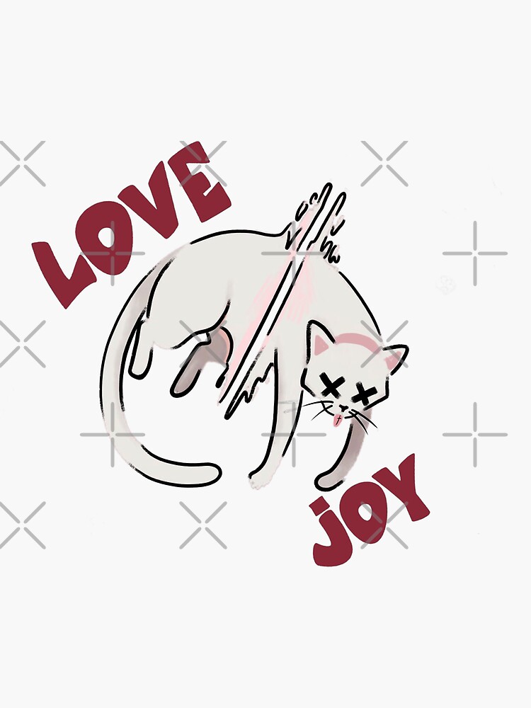 "Lovejoy band dead cat" Sticker for Sale by lucky-fern | Redbubble