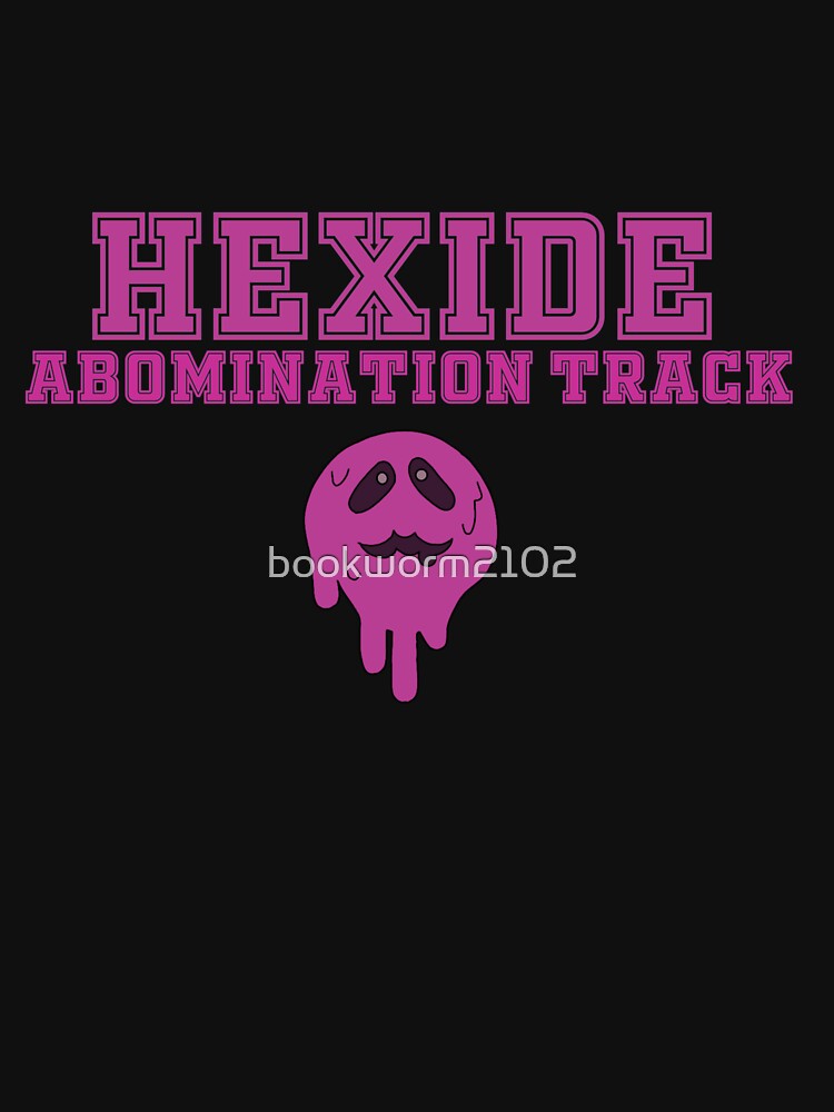 "hexide abomination track" T-shirt for Sale by bookworm2102 | Redbubble ...