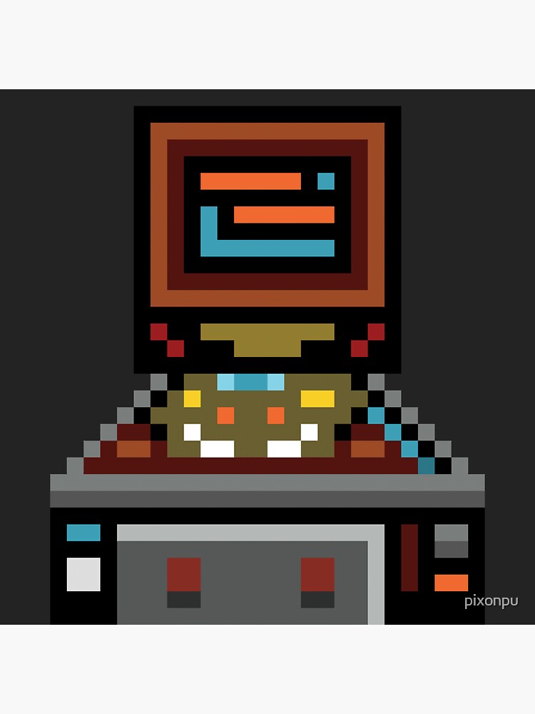 "Pinball is Rad - 0032 - Original Abstract Pixel Art" Sticker for Sale ...