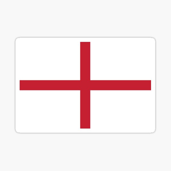 "St George's Cross" Sticker for Sale by wickedcartoons | Redbubble