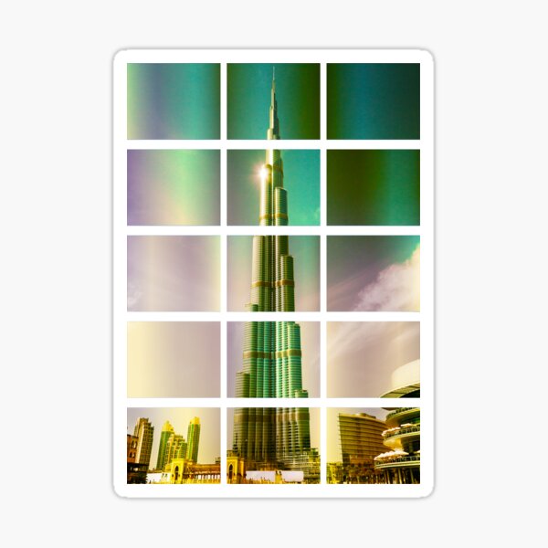"Burj Khalifa Dubai United Arab Emirates" Sticker for Sale by ...