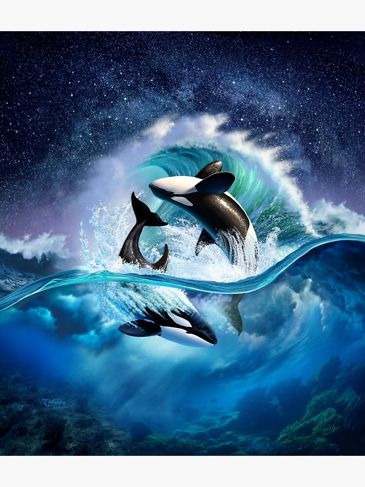 Orca Wave Premium Matte Vertical Poster sold by Gary Parker | SKU ...