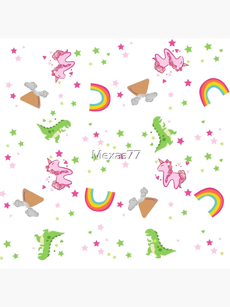 "Adorable Unicorn and Dinosaur Design. Part of a set. See kids ...