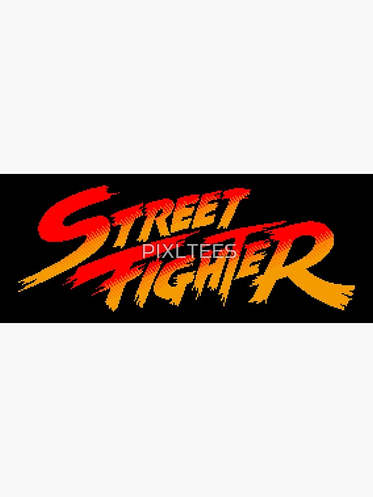 "ORIGINAL STREET FIGHTER ARCADE TITLE SCREEN" Poster by PIXLTEES ...