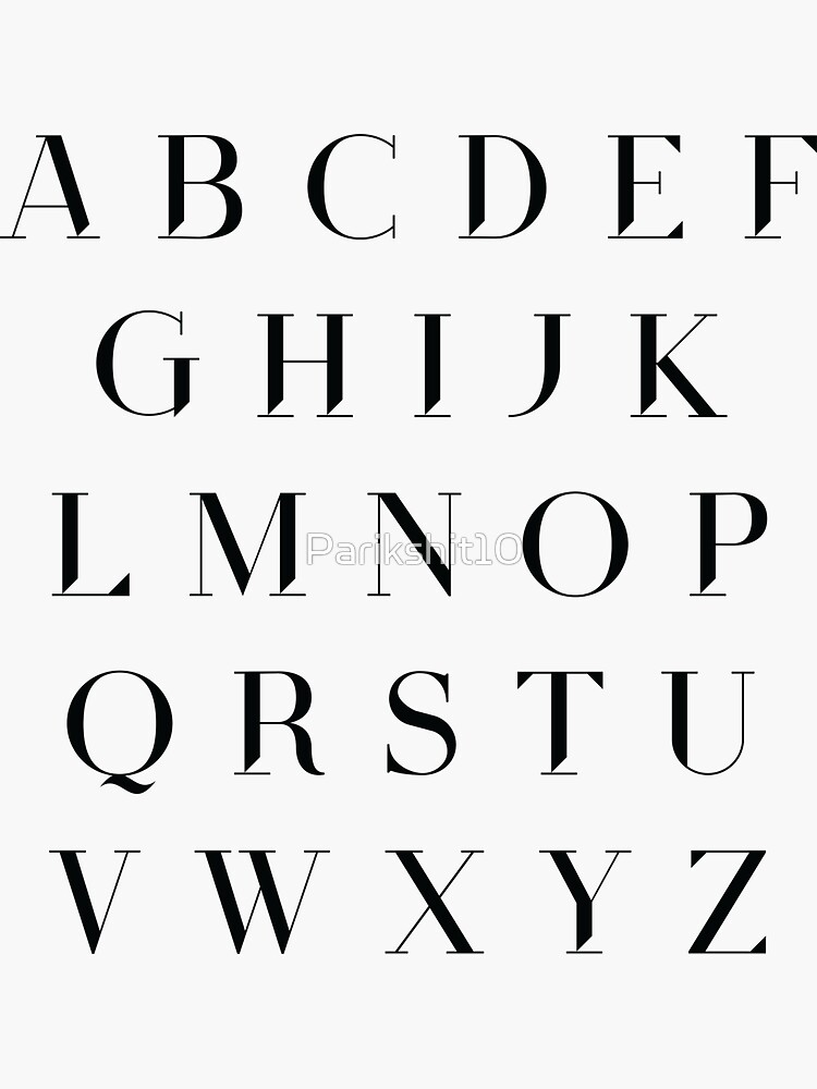 " clara letters" Sticker for Sale by Parikshit10 | Redbubble