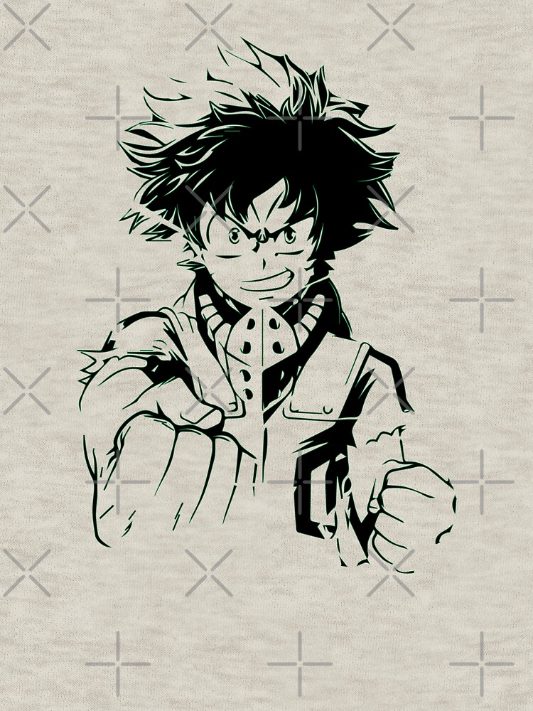 Deku Fan Art My Hero Academia Zipped Hoodie By Gainzgear Redbubble