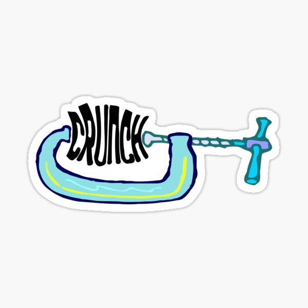 "Crunch" Sticker for Sale by omergulmez | Redbubble