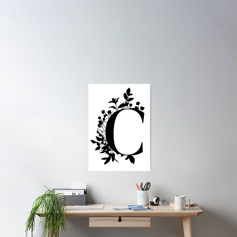 Póster «Fiesta de boda de la invitación del alfabeto del monograma de ...