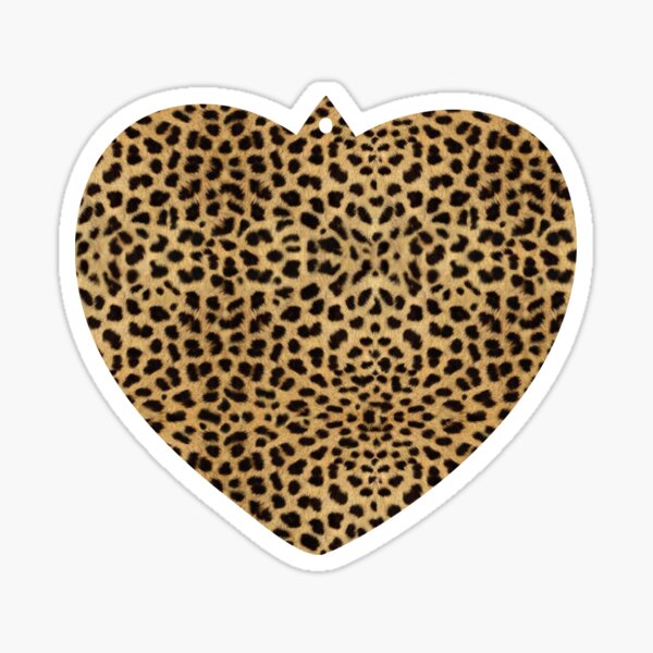 "cheetah heart" Sticker for Sale by JakDesigns | Redbubble