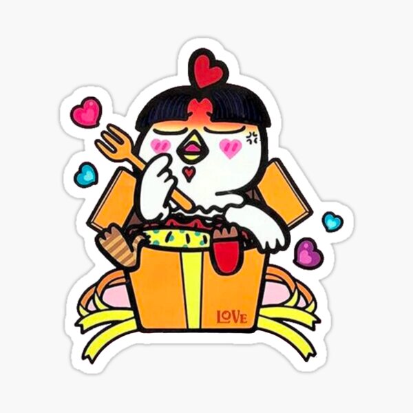 "BULDAK RAMEN" Sticker for Sale by ShirinTae | Redbubble