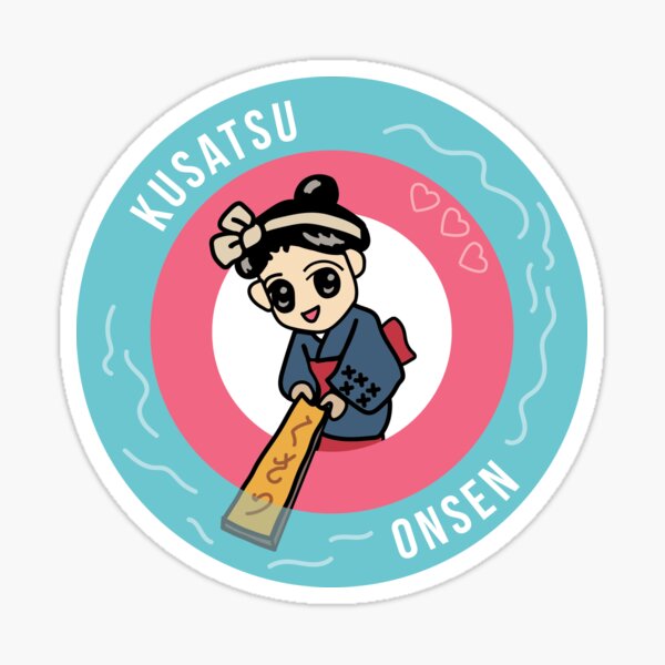 "kusatsu onsen mascot" Sticker for Sale by nataleedesotell | Redbubble