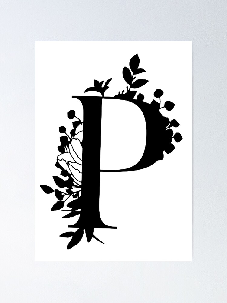 "Letter P Monogram alphabet Invitation wedding party" Poster for Sale ...