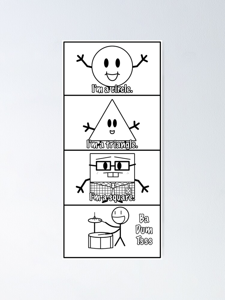 "Shapes Comic strip" Poster by Kiberth | Redbubble