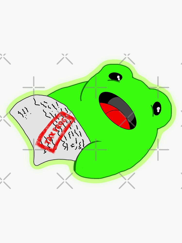 "Tax Frog" Sticker for Sale by TheWitchCraft | Redbubble