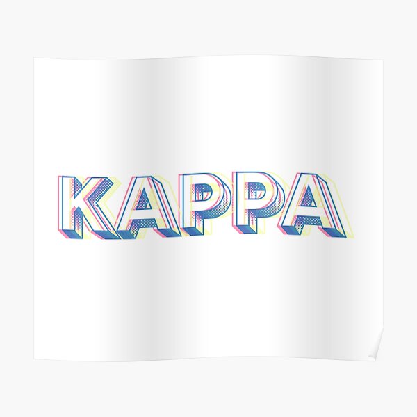 "Kappa Sticker" Poster for Sale by olivia918 | Redbubble