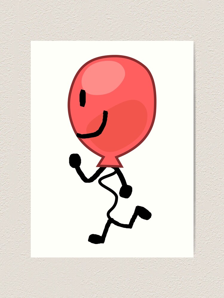 "bfb red balloony " Art Print for Sale by billyandgraham | Redbubble