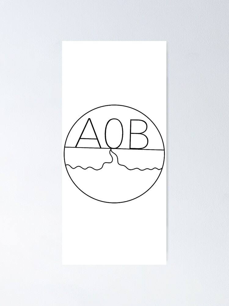 "Aob outline " Poster for Sale by Siv3 | Redbubble