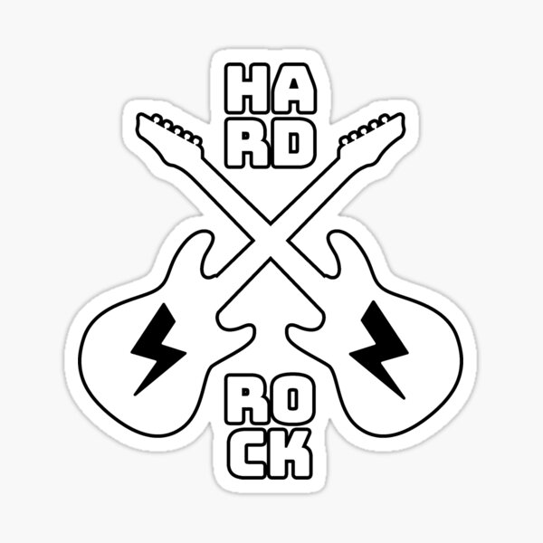 "Hard rock" Sticker for Sale by theacidrose | Redbubble