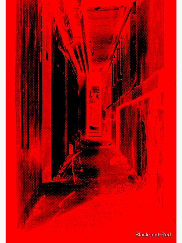 "The Red Hall" Poster for Sale by Black-and-Red | Redbubble