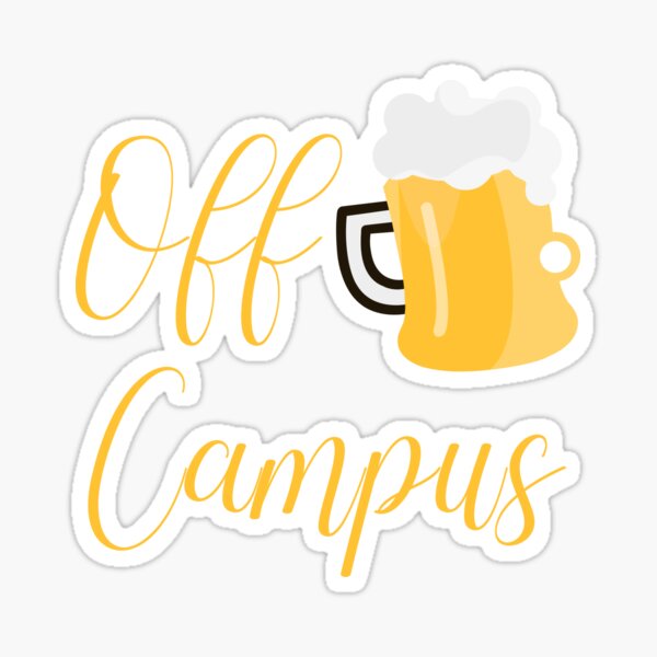 "Off Campus" Sticker by WorldWarArt | Redbubble