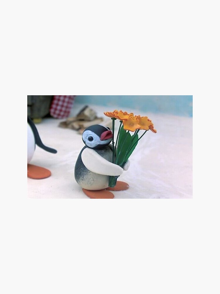 "pingu baby flowers sticker" Sticker for Sale by meghandanielle | Redbubble