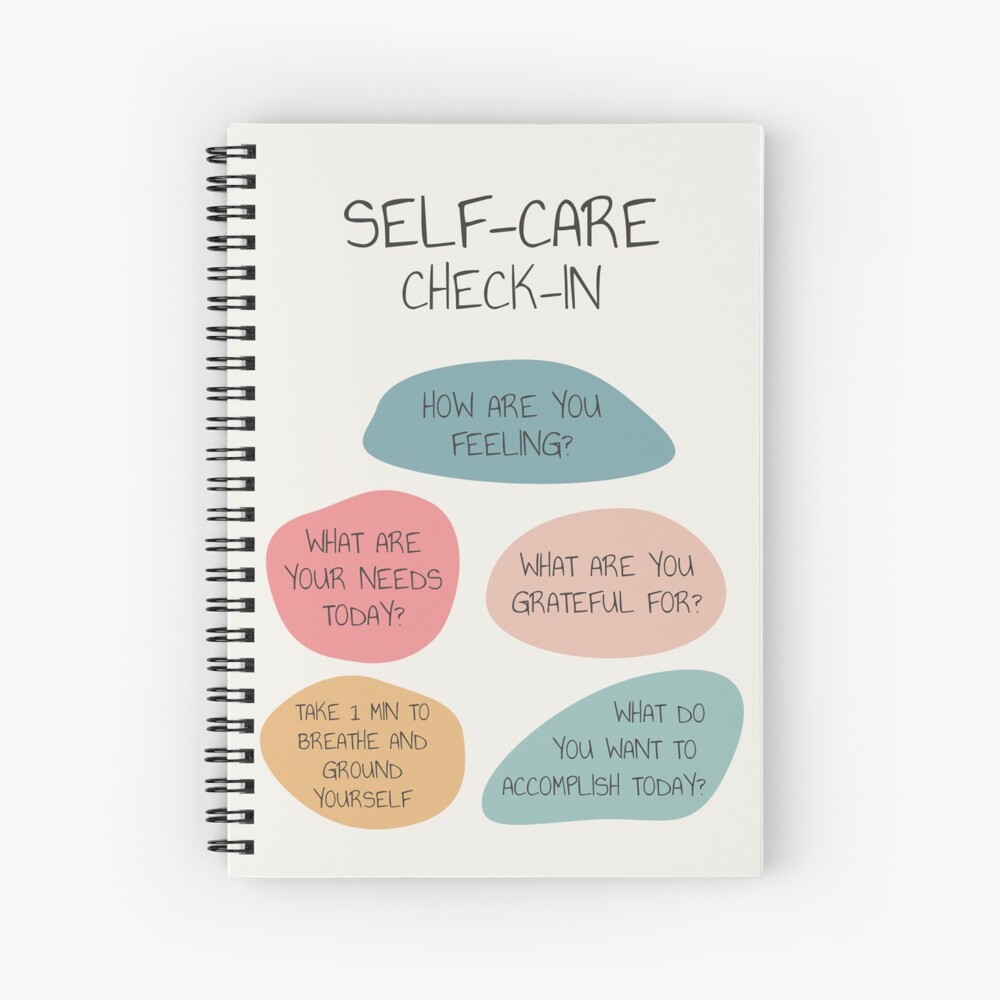 "Self Care Check In Self Love Mental Health Wellbeing Therapist Office ...