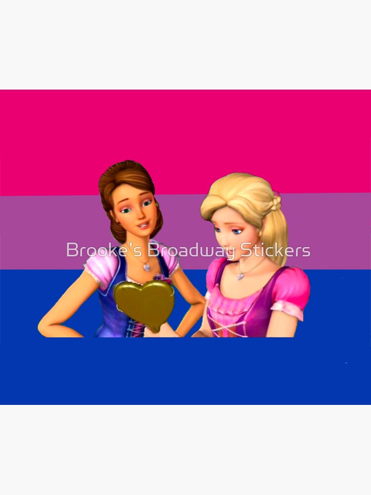 "Barbie Diamond Castle Bisexual Flag Sticker" Magnet for Sale by ...