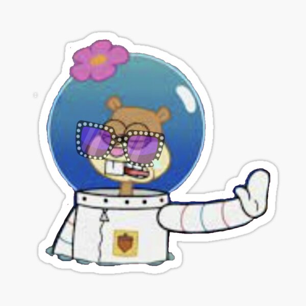 "sandy cheeks (spongebob)" Sticker for Sale by candcdesigns10 | Redbubble