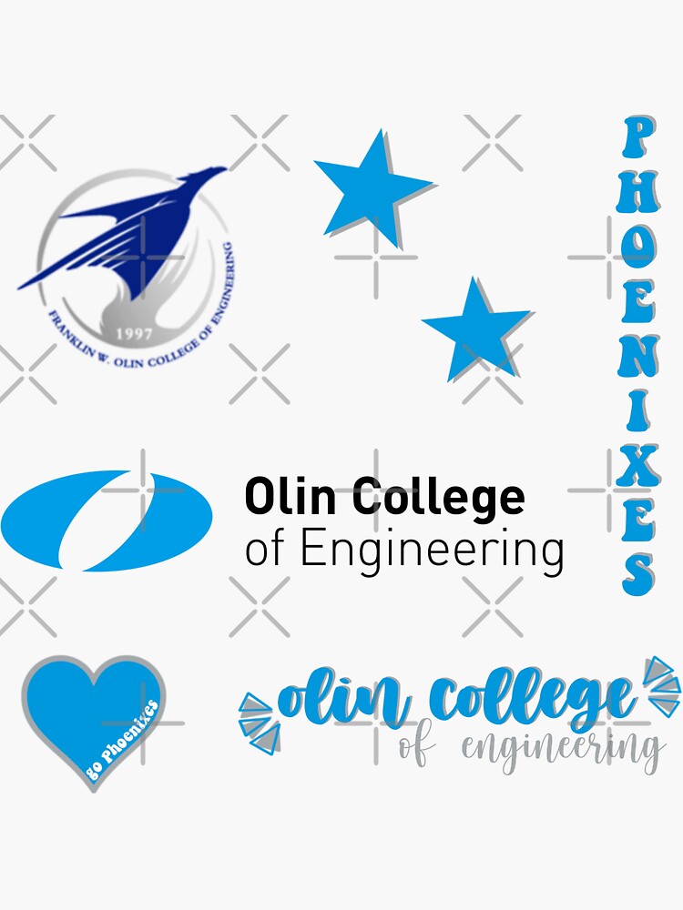 "Olin College of Engineering Pack" Sticker for Sale by collegedeck ...