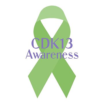 "CDK13 Awareness Ribbon" Sticker for Sale by sunshinenspoons | Redbubble