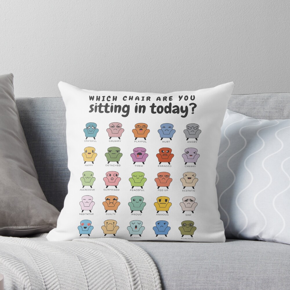 "Chair Feelings, Emotions Chart, Mental Health, Therapy Office ...