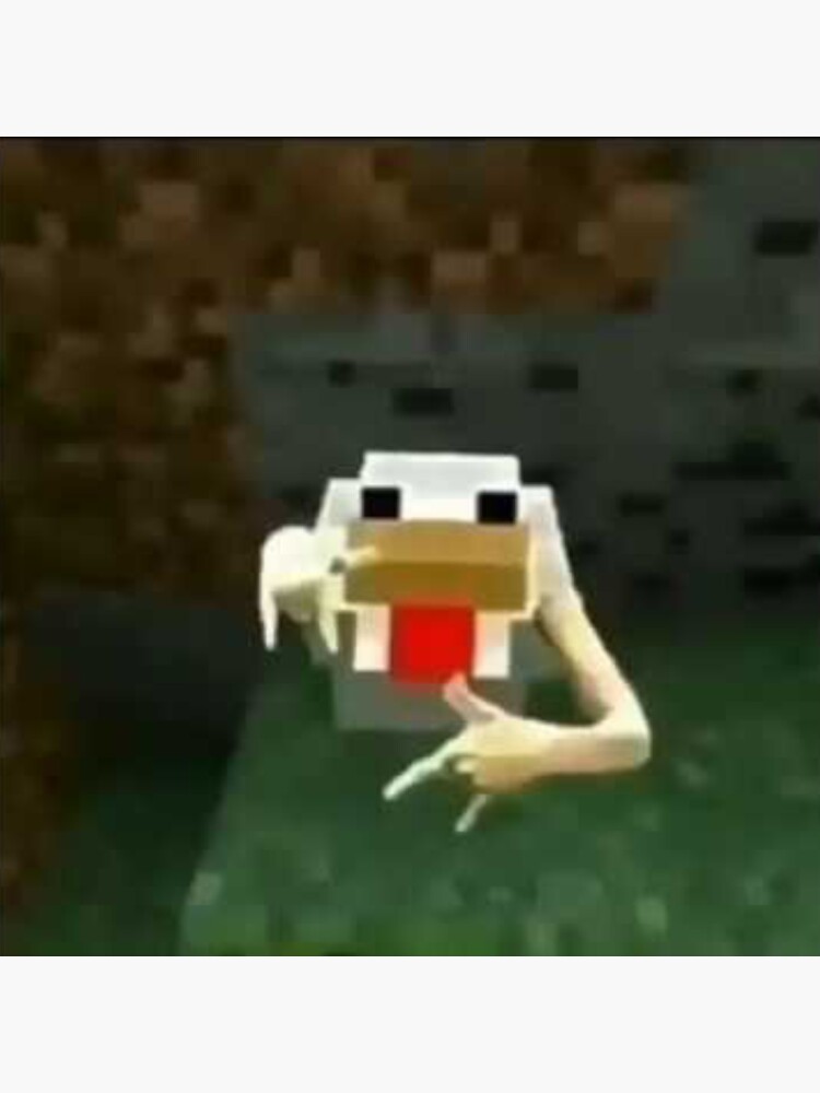 "Gangsta minecraft chicken" Sticker for Sale by jxnesy | Redbubble