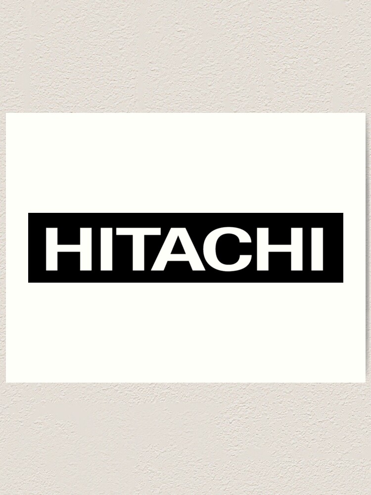 "tractor-HITACHI STICKER logo" Art Print for Sale by BrianneLWalker ...