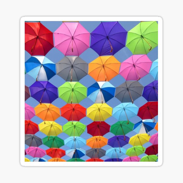 "Umbrellas show colors" Sticker by Collection2022 | Redbubble