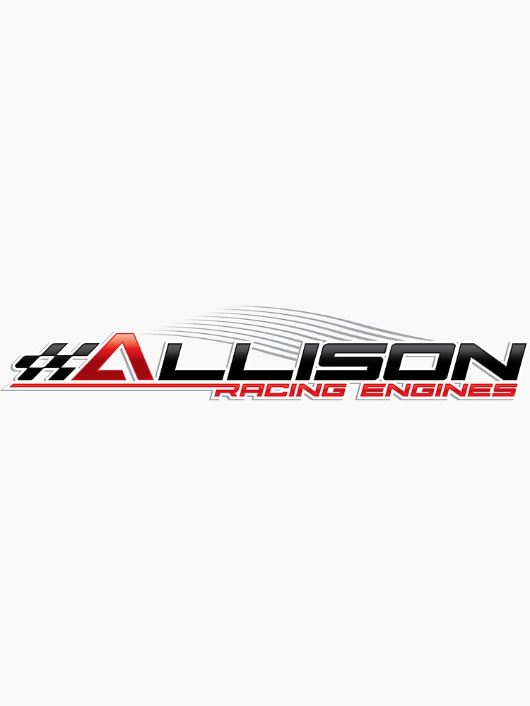 "ALLISON RACING ENGINES" Sticker by dukuhkondang | Redbubble