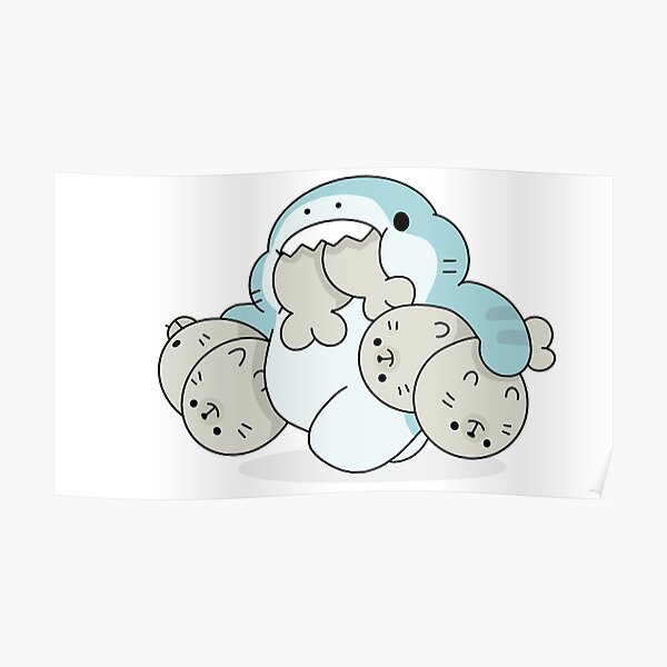 "Samezu Eating Seals" Poster for Sale by yktv-kloi | Redbubble