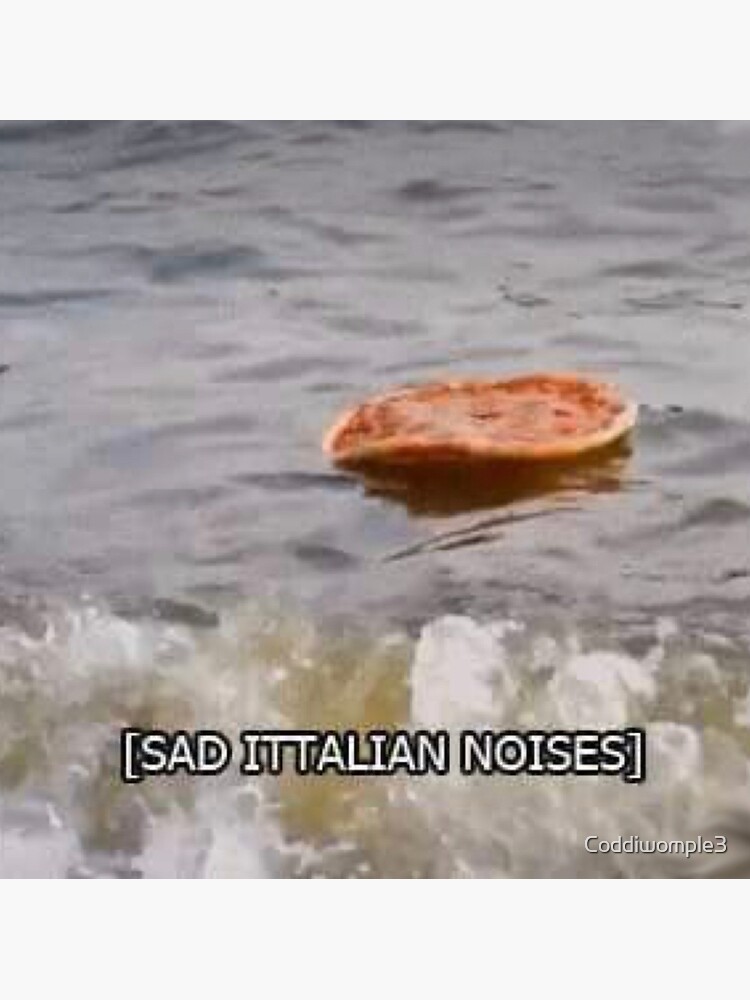 "Sad Italian Noises" Poster for Sale by Coddiwomple3 | Redbubble