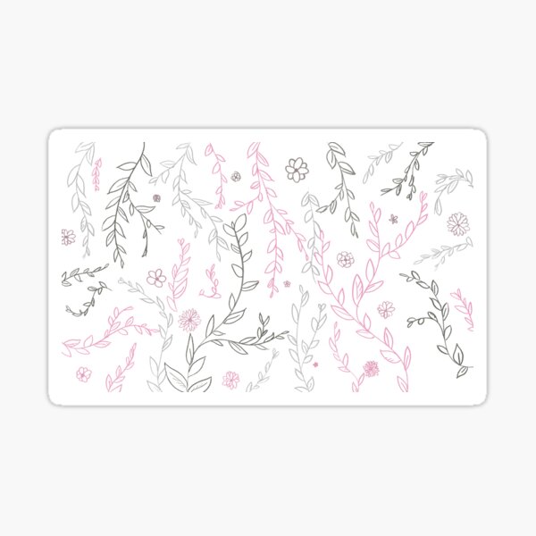 "Demi-girl Vines and Flowers" Sticker for Sale by FrostedDesigns ...