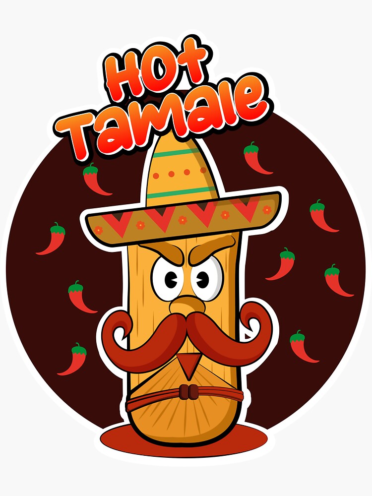 "Mexican Tamale" Sticker by Johnrestrepo | Redbubble