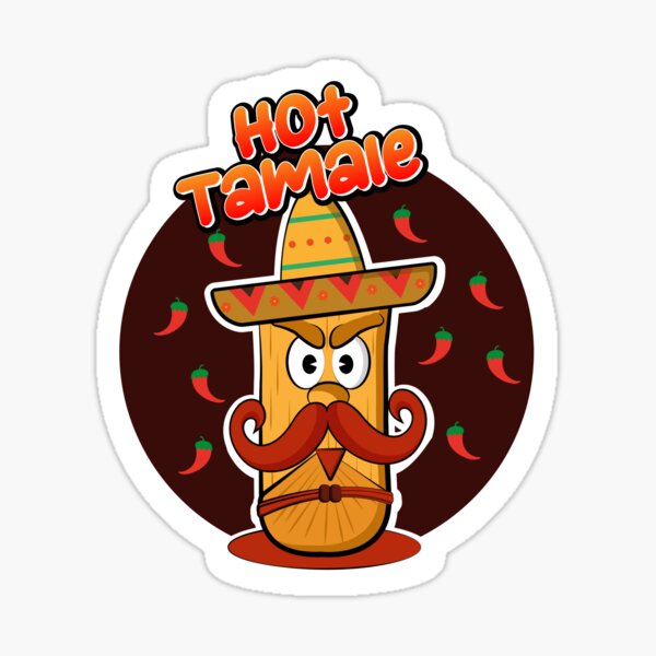 "Mexican Tamale" Sticker by Johnrestrepo | Redbubble