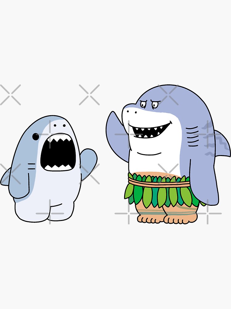 "Samezu Shark Human" Sticker for Sale by yktv-kloi | Redbubble