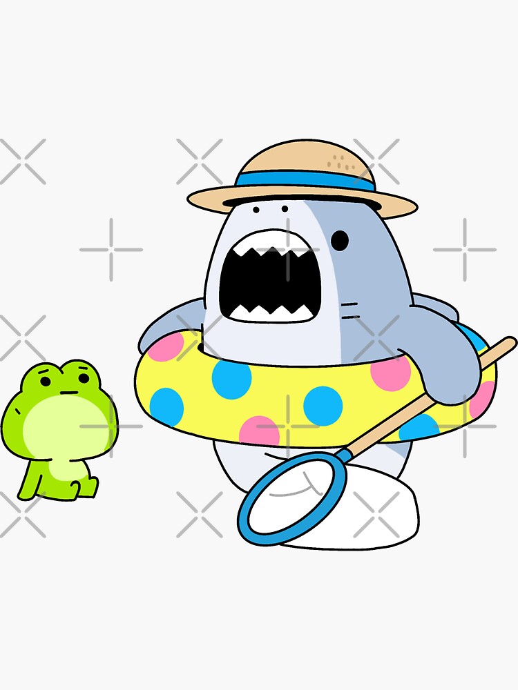 "Samezu Swimming Frog" Sticker for Sale by yktv-kloi | Redbubble