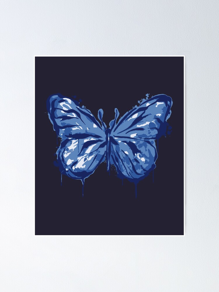 "Melting butterfly" Poster for Sale by DerSenat | Redbubble