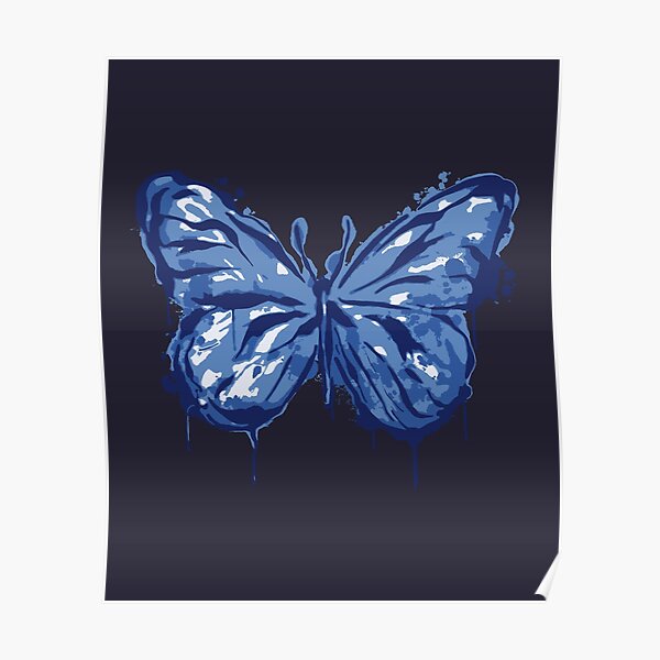 "Melting butterfly" Poster for Sale by DerSenat | Redbubble