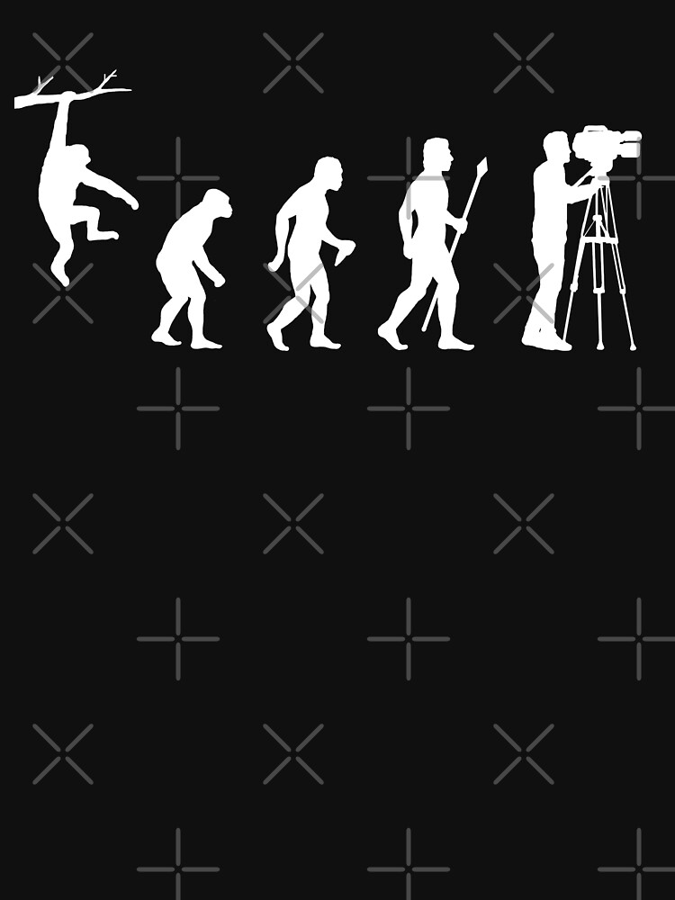 "Funny Evolution Of Cameraman " T-shirt for Sale by BeyondEvolved ...