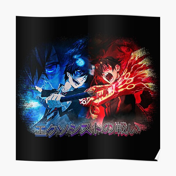 Póster «Batalla de exorcistas - Rin Okumura x Rokuro Enmado» de ...