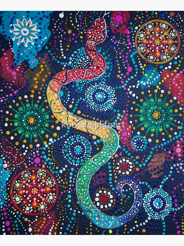 "THE RAINBOW SERPENT DREAMTIME 3" Poster for Sale by kunjawildifeart ...