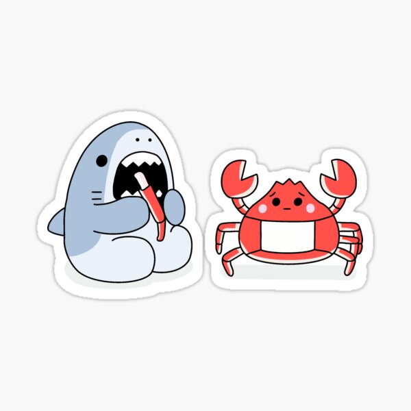 "Samezu Crab" Sticker by yktv-kloi | Redbubble