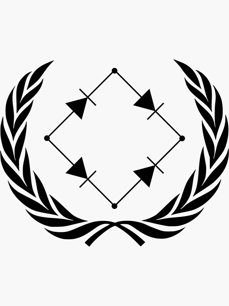 "Full Bridge Rectifier" Sticker for Sale by ladycrow-prints | Redbubble