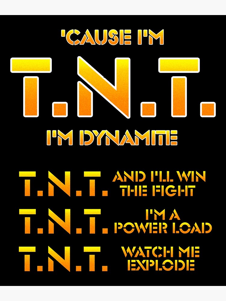 "TNT" Poster for Sale by ladycrow-prints | Redbubble